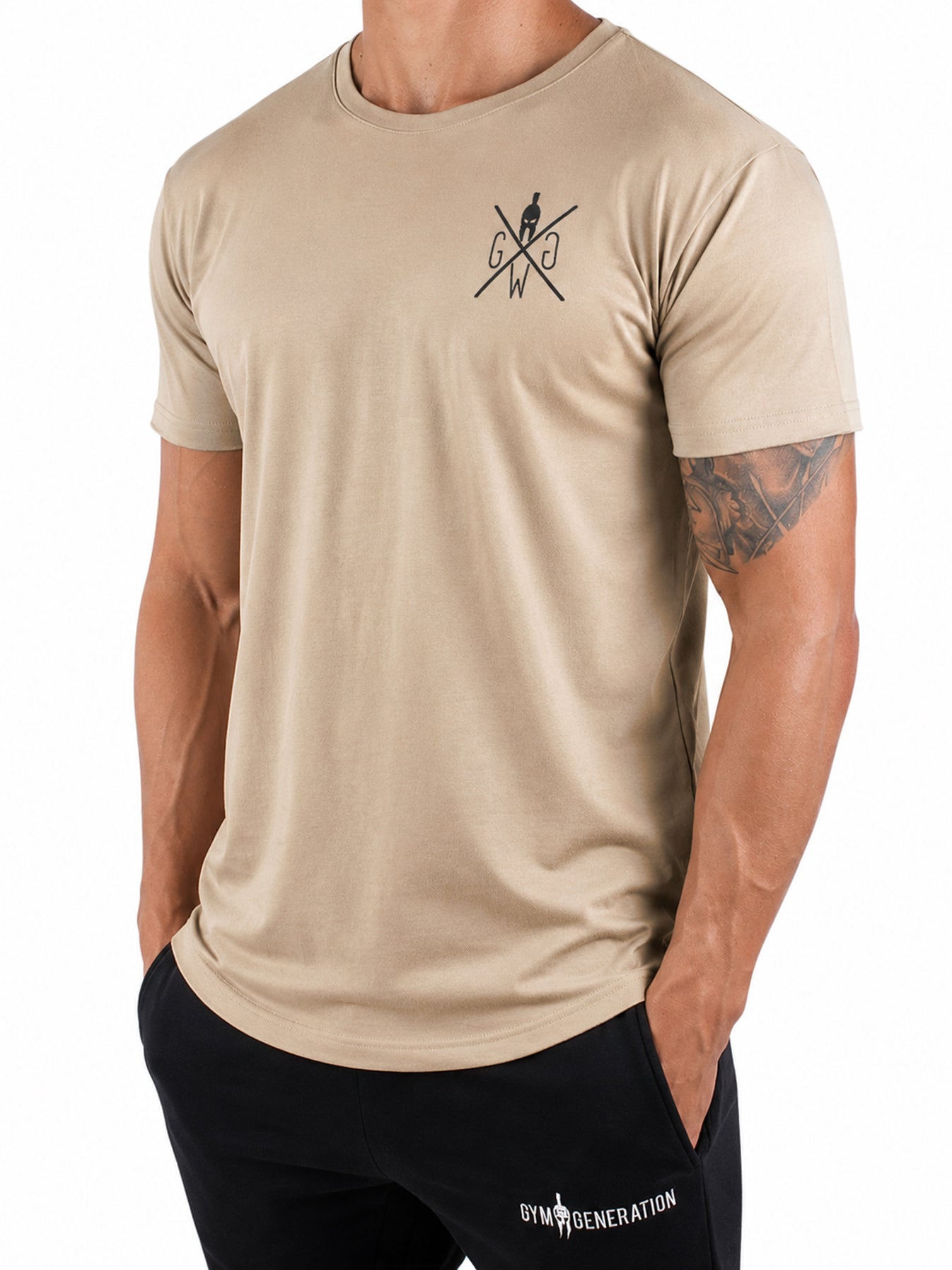 Gym T-Shirt Off White für Herren | Gym Generation