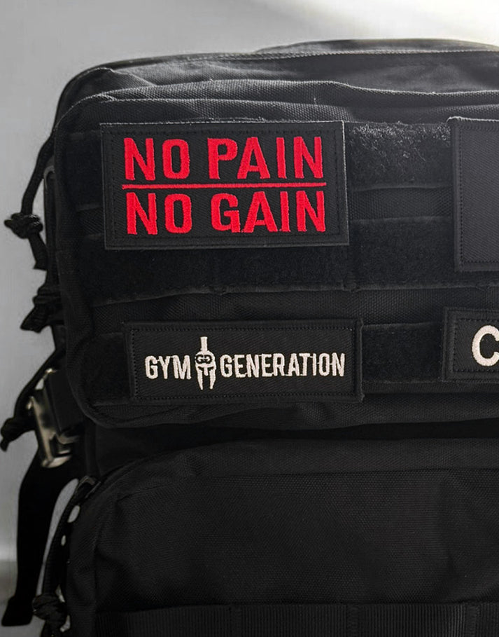 No Pain No Gain Patch | Motivational Velcro Patch – Gym Generation